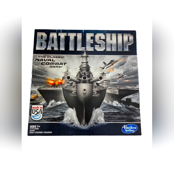 Hasbro | Games | Hasbro Battleship Game Classic Naval Combat Black And ...